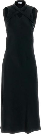 Off-white Femme, Robes, Noir, Taille: 38 FR Robe Maxi