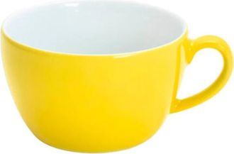 Kahla 204708A69371C Pronto Colore Cappuccino-Obertasse 0,25 l sunny yellow|gelbe Tasse aus Porzellan