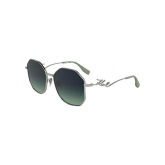 Karl Lagerfeld Femme, Accessoires, Gris, Taille: ONE Size Lunettes de soleil &agrave; monture en m&eacute;tal avec protection UV