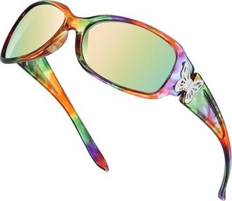 Generic Lunettes de soleil polaris&eacute;es pour femme - Lunettes de soleil papillon tendance haut de gamme