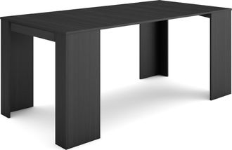 Skraut Home | Ausziehbarertisch | Multifunktionaler ausziehbarer | 180 | F&uuml;r 8 G&auml;ste | Esszimmertische | Moderner Stil | Schwarz