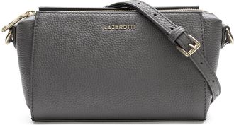 Lazarotti Bologna Leder Umhängetasche Damen | verstellbarer Schultergurt | mittelgroße Crossbody Bag | Schultertasche 20 cm