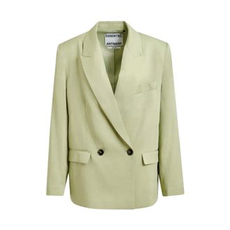 Essentiel Femme, Vestes, Vert, Taille: 38 FR Jasione Double Breasted Blazer