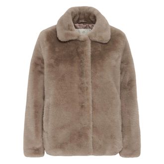 Kaffe KArosa Kunstpelzjacke - - Jackets - Damen - Beige - L