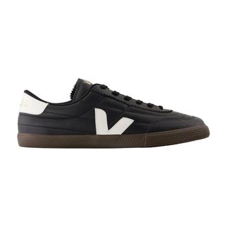 Veja Schwarze Ledersneakers - Panenka Stil - - Shoes - Herren - Schwarzk - 42 EU