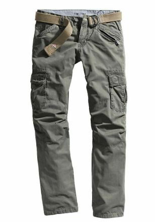 Timezone Benito TZ Herren Cargohose Benito mit G&uuml;rtel (DE/NL/SE/PL, Bundweite & Schrittl&auml;nge, 29, 32, Dusty Olive 4175)