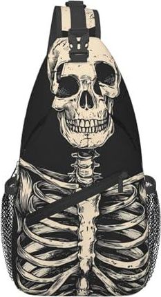 Generic Sac &agrave; dos squelette pour homme, ciseaux, mains, bandouli&egrave;re, voyage, sac &agrave; dos, sac &agrave; dos de randonn&eacute;e pour homme