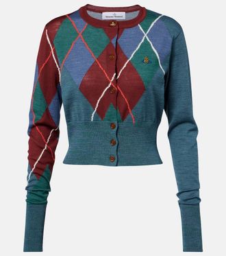 Vivienne Westwood Cardigan Argyle aus Wolle und Baumwolle