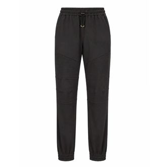 Philipp Plein Homme, Pantalons, Noir, Taille: L Pantalon de jogging en molleton
