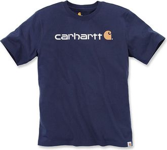 Carhartt Work in Progress Herren Relaxed Fit Heavyweight Short-Sleeve Logo Graphic T-Shirt, Farbe: Navy, Gr&ouml;&szlig;e: S