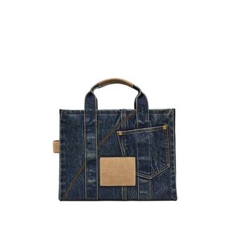 Marc Jacobs Sac cabas The Denim Suede Medium Cargo