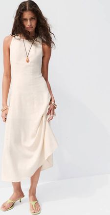 Mango Sandales cuir talon kitten heel vert pastel - Femme - 36 - MANGO