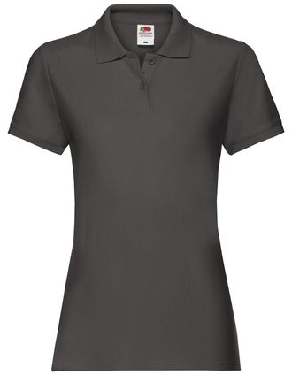 Fruit Of The Loom Fruit Of The Loom, Damen-Poloshirt, Grau XXL