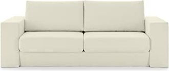 Looks by Wolfgang Joop LOOKS by Wolfgang Joop Looks V-2 Designer Sofa mit Hockern und Regal, 2 Sitzer Couch, Funktionssofa, weiß, Sitzbreite 180 cm