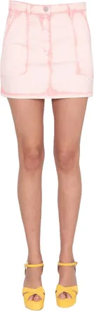 Alberta Ferretti Degraded Print Miniskirt - Pink