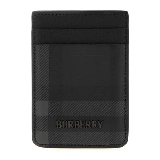 Burberry Porte-cartes en toile imprim&eacute;e - Homme - Accessoires - Gris - Taille: ONE Size
