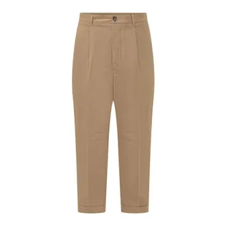 Ami Homme, Pantalons, Beige, Taille: L Pantalon Carotte Oversize