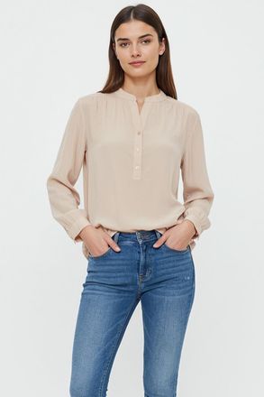 Gerard Darel Blouse en satin - URENKA - Beige