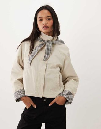 Cotton On Kapuzen-Sprayjacke in Sand-Neutral