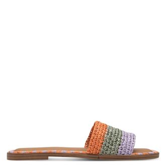 Tamaris Bunte Pantoletten mit weichem Fu&szlig;bett - - Shoes - Damen - Mehrfarbig - 38 EU