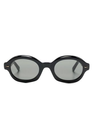 Retro Superfuture lunettes de soleil Marzo &agrave; monture ronde - Noir