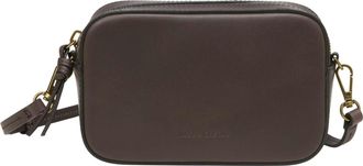 Marc O'Polo Leder Umh&auml;ngetasche Liana Crossbody Bag Dark Earth dunkelbraun