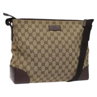 Gucci Pre-owned Canvas Cross Body Bag - - Pre-owned - Damen - Beige - ONE SIZE