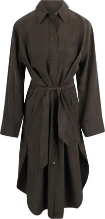 SOEUR Soeur, Femme, Robes, Vert, Taille: 34 FR Robe chemise Flora avec ceinture