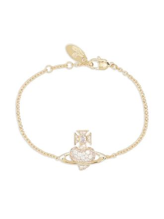 Vivienne Westwood Armband - Gold Silk And Nylon Bracelet - Gr. ONE SIZE - in Mehrfarbig - f&uuml;r Damen
