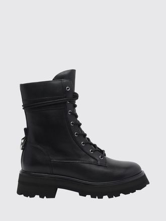Michael Kors Caleb Combat-Boots aus glattem Kalbsleder mit Profilsohle