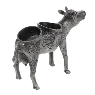 Artibetter VALICLUD Stilvoller Flaschenverschluss Organizer Kuhform aus Zinklegierung Multifunktionaler Flaschenhalter und Pr&auml;sentationsst&auml;nder f&uuml;r Arbeitsplatte