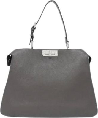 Fendi Sac &agrave; main vintage Pre-owned - Femme - Pre-owned - Gris - Taille: ONE Size