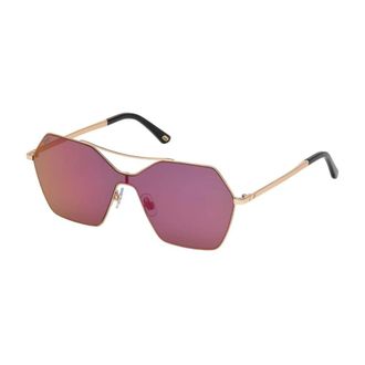 Web Eyewear Femme, Accessoires, Rose, Taille: ONE Size Lunettes de soleil &agrave; monture m&eacute;tallique