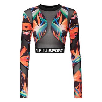 Plein Sport Jogging Crop Top LS - - Sport - Damen - Mehrfarbig - 3XL