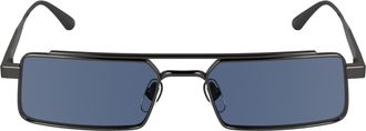 Calvin Klein Unisex Adult Sunglasses CK24111S - Gunmetal with Solid Light Blue Lens