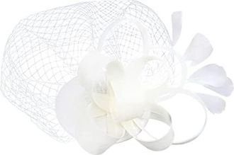 Generic Chapeau bibi 2023 en maille &agrave; fleurs pour femme - Large bandeau pour femme, beige, Taille unique