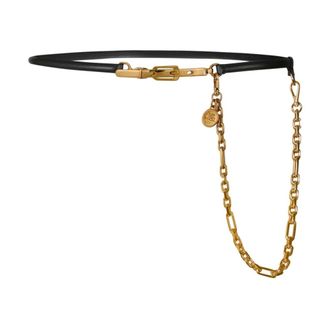 Etro Femme, Accessoires, Noir, Taille: 85 CM Pegaso Medallion Chain Belt
