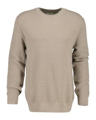 GANT Rundhalspullover COTTON TEXTURE C-NECK Regular fit mit Rundhalsausschnitt