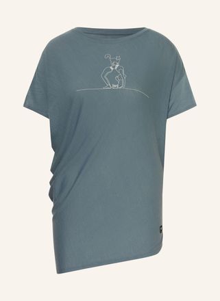 super.natural Funktionsshirt Cat Yoga blau