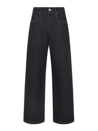 Brunello Cucinelli Straight Leg Jeans - Schwarz