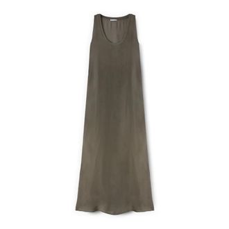 Motivi Oversize-Kleid aus Viskose-Satin - - Dresses - Damen - Gr&uuml;n - S