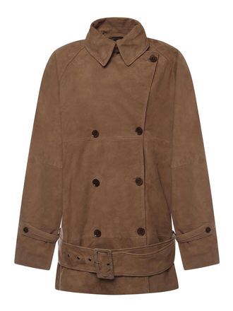 Rotate Blouson En Cuir - Beige