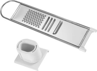 Garneck 1 Set Manuelle Knoblauchmühle Fingerschutzwerkzeug Kartoffelschneider Gemüsehobel Edelstahl Kartoffelreibe Ingwerreibe Lebensmittelreibe Werkzeug Küch