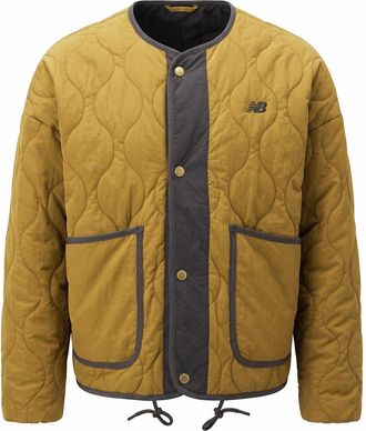New Balance Quilted Bomber Marrone