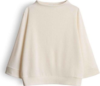 OPUS 3/4-Arm-Shirt SAGIDA Loose mit feiner Rippstruktur weite Passform, weicher Griff