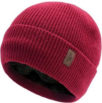 Generic Bonnet Femme Hiver Bonnet Femme Chapeau Femme Hiver Confortable Classique - Outdoor Lettres Vintage Automne Hiver, Rembourr&eacute; Thermique, Style R&eacute;tro po