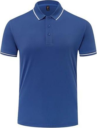 Generic Lot de t-shirts pour homme - Col rond d&eacute;contract&eacute; &agrave; manches courtes solide uni muscle coupe r&eacute;guli&egrave;re T-shirt en coton respirant, noir fonc&eacute;, 3XL