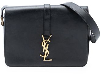 Saint Laurent Hobo Bags - Medium Leather Monogram Universite Bag - Gr. unisize - in Schwarz - f&uuml;r Damen
