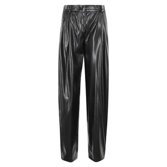 Andamane Maxi Flared Lederhose - - Trousers - Damen - Schwarzk - M