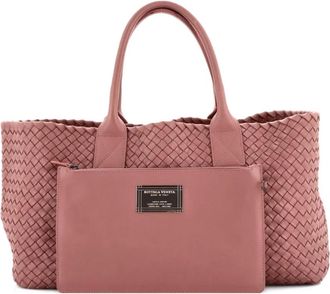 Bottega Veneta Cabat Intrecciato Nappa Medium tote bag - Rosa